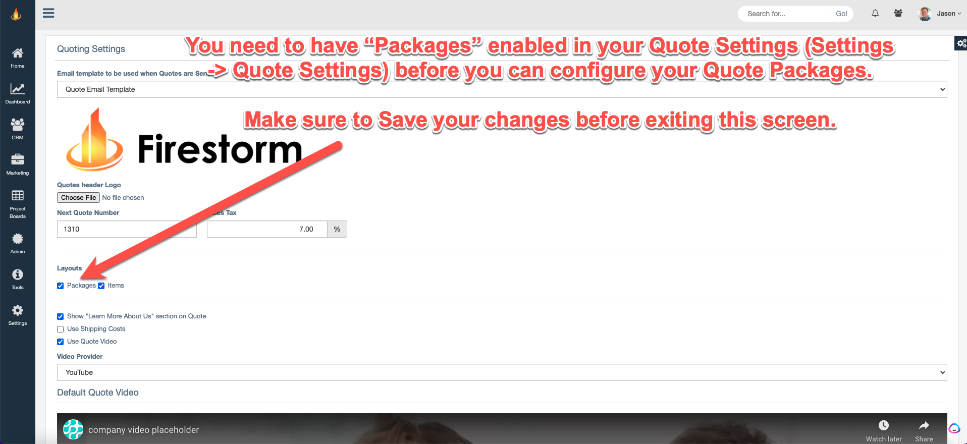 How to Set Up Quote Packages and Plans in Pulse – Pulse Technology
